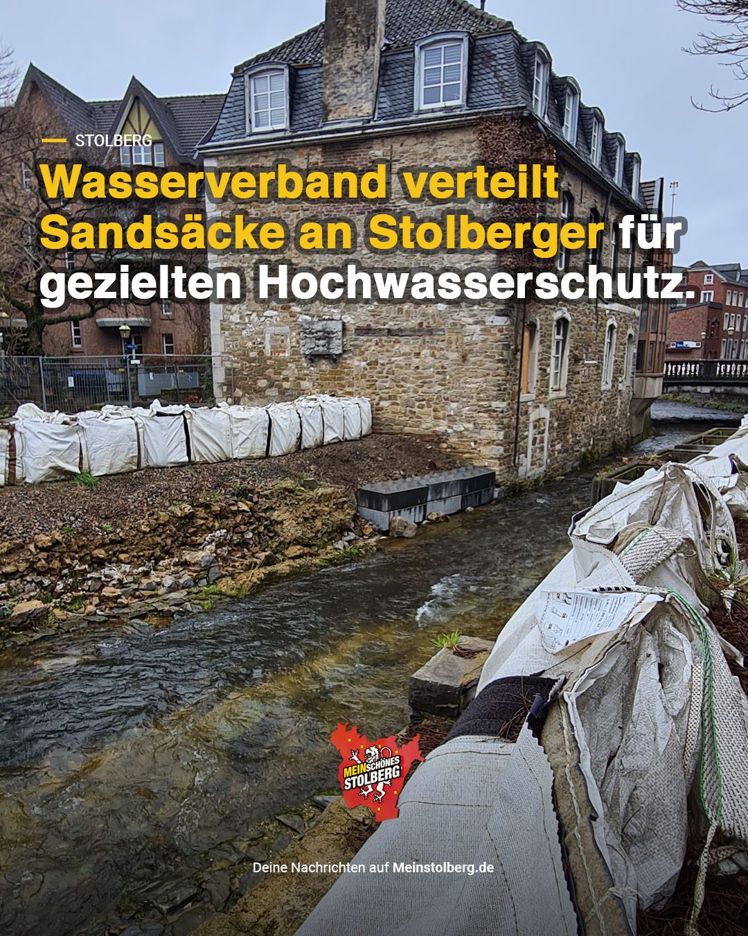 Stolberg: Wasserverband liefert Sandsäcke für gezielten Hochwasserschutz – Mein Stolberg