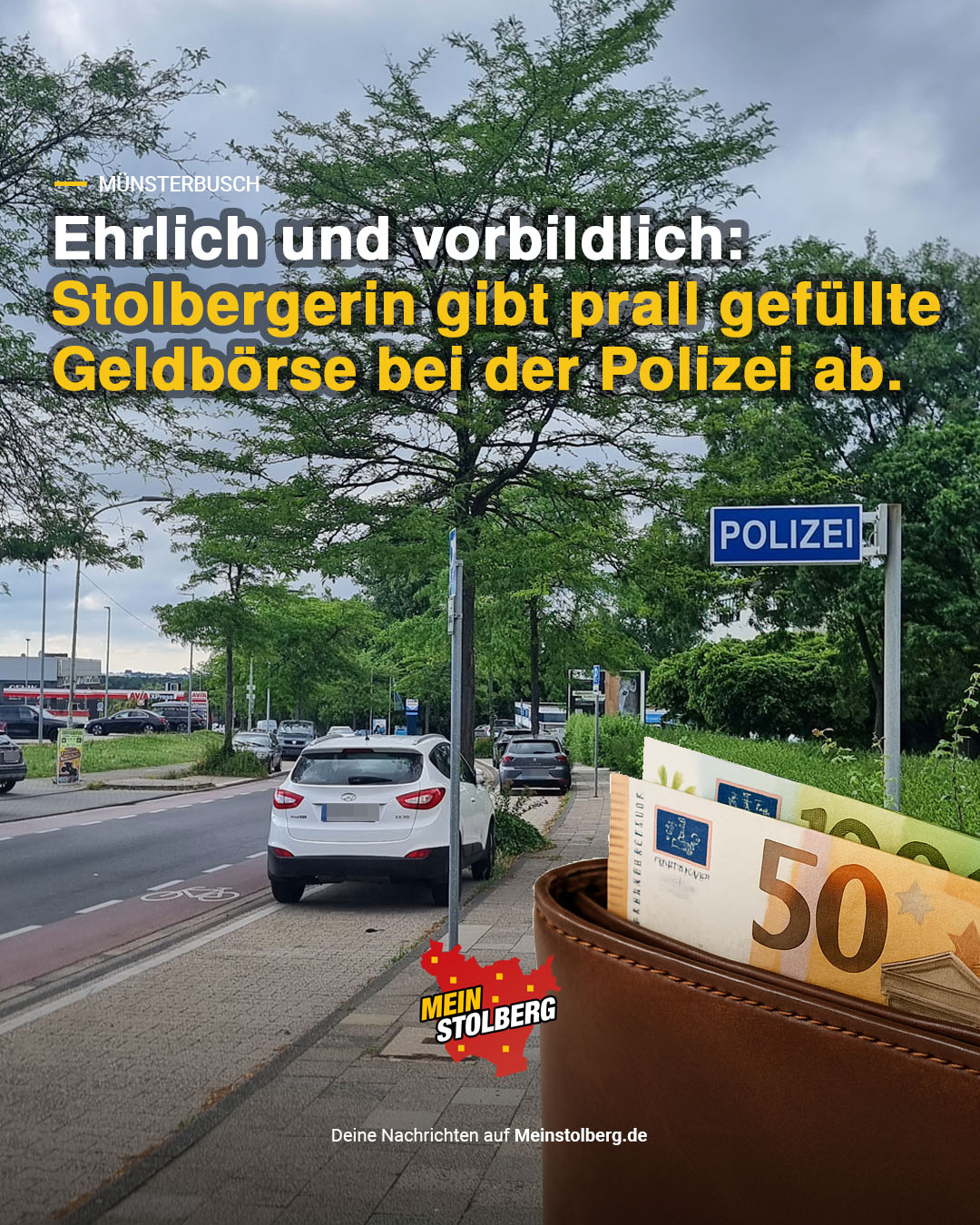 Münsterbusch: Ehrlich währt am längsten: Stolbergerin gibt prall ...